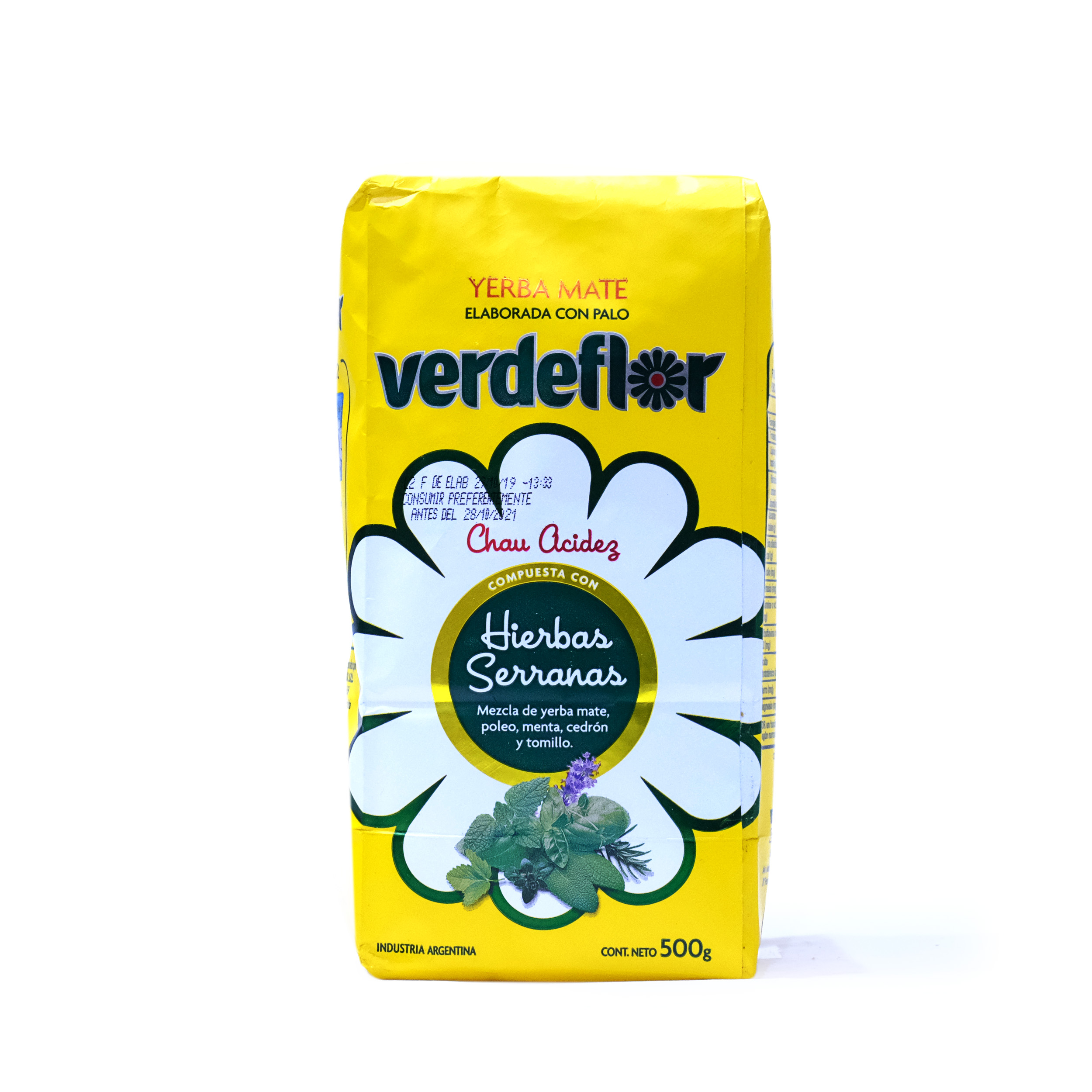 Yerba Mate Verdeflor Hierbas Serranas x 500Grs (Verdeflor) - Coquitos ...